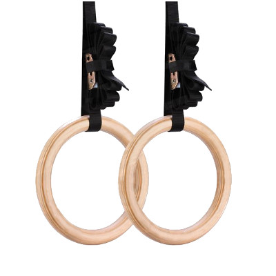 Anillas Para Gimnasia de Madera - Calistenia